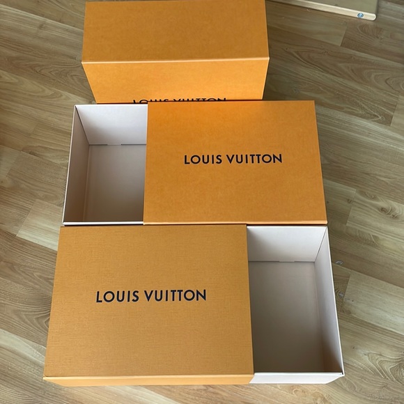 Louis Vuitton | Other | Louis Vuitton Empty Shoe Boxes 3 Boxes | Poshmark